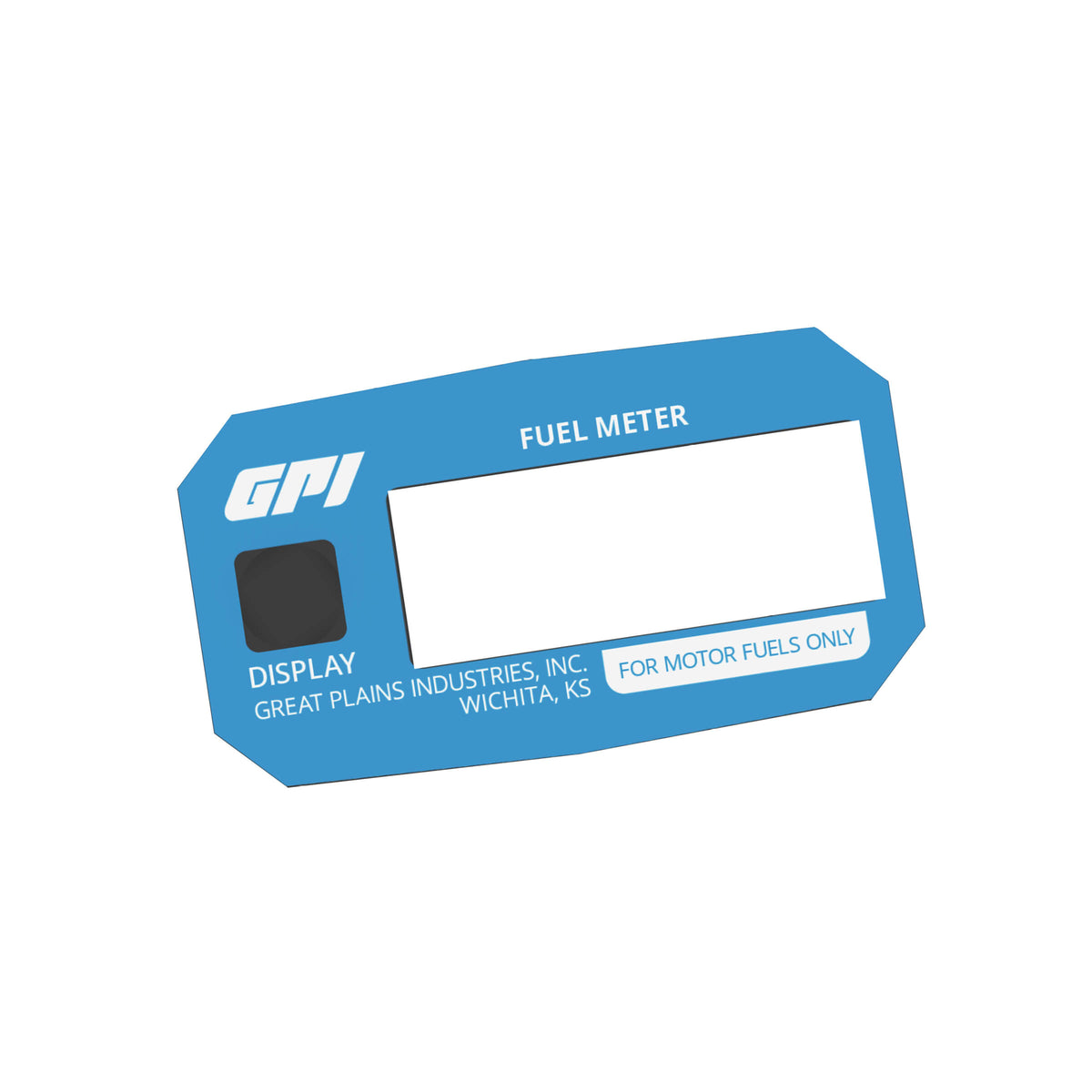 GPI Faceplate Decal for 01A Fuel Meter — GREAT PLAINS INDUSTRIES