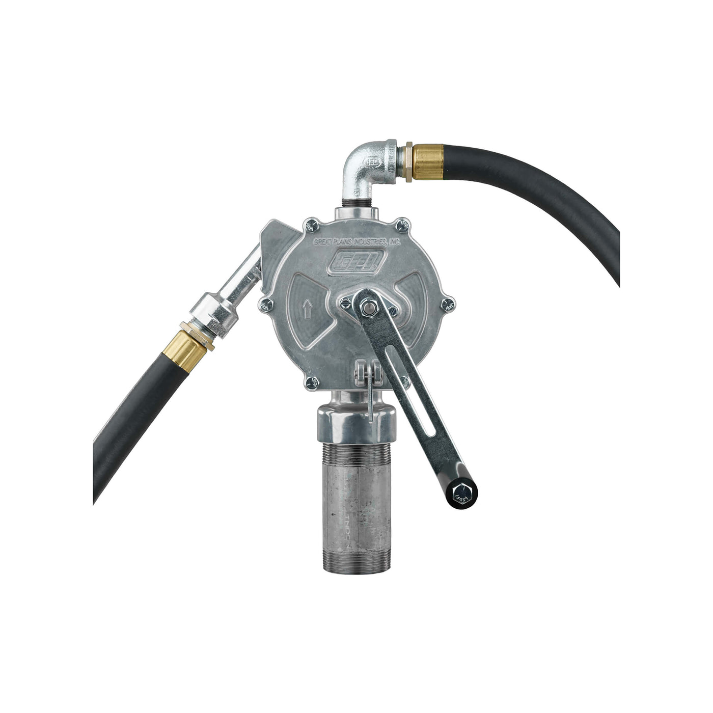 10 Gallon per 100 Revolutions Rotary Action Fluid Transfer Hand Pump ...