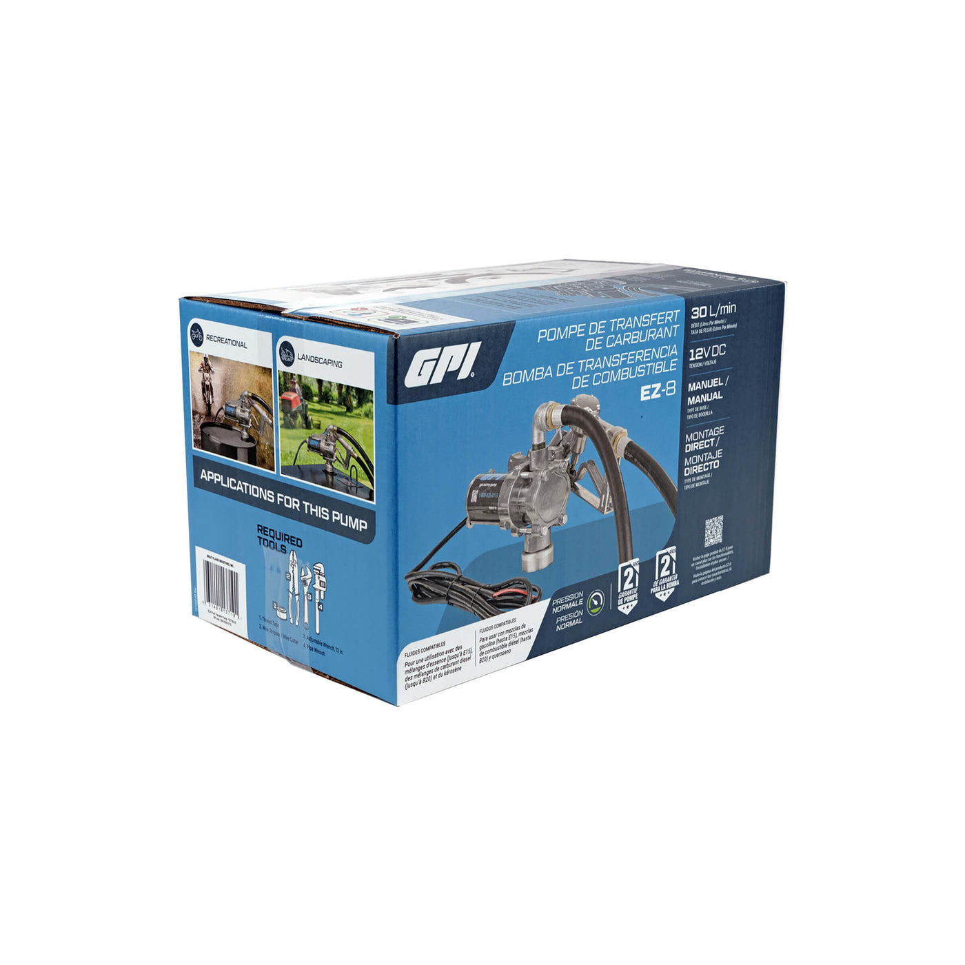 GPI 8 GPM 12V Fuel Transfer Pump — GREAT PLAINS INDUSTRIES