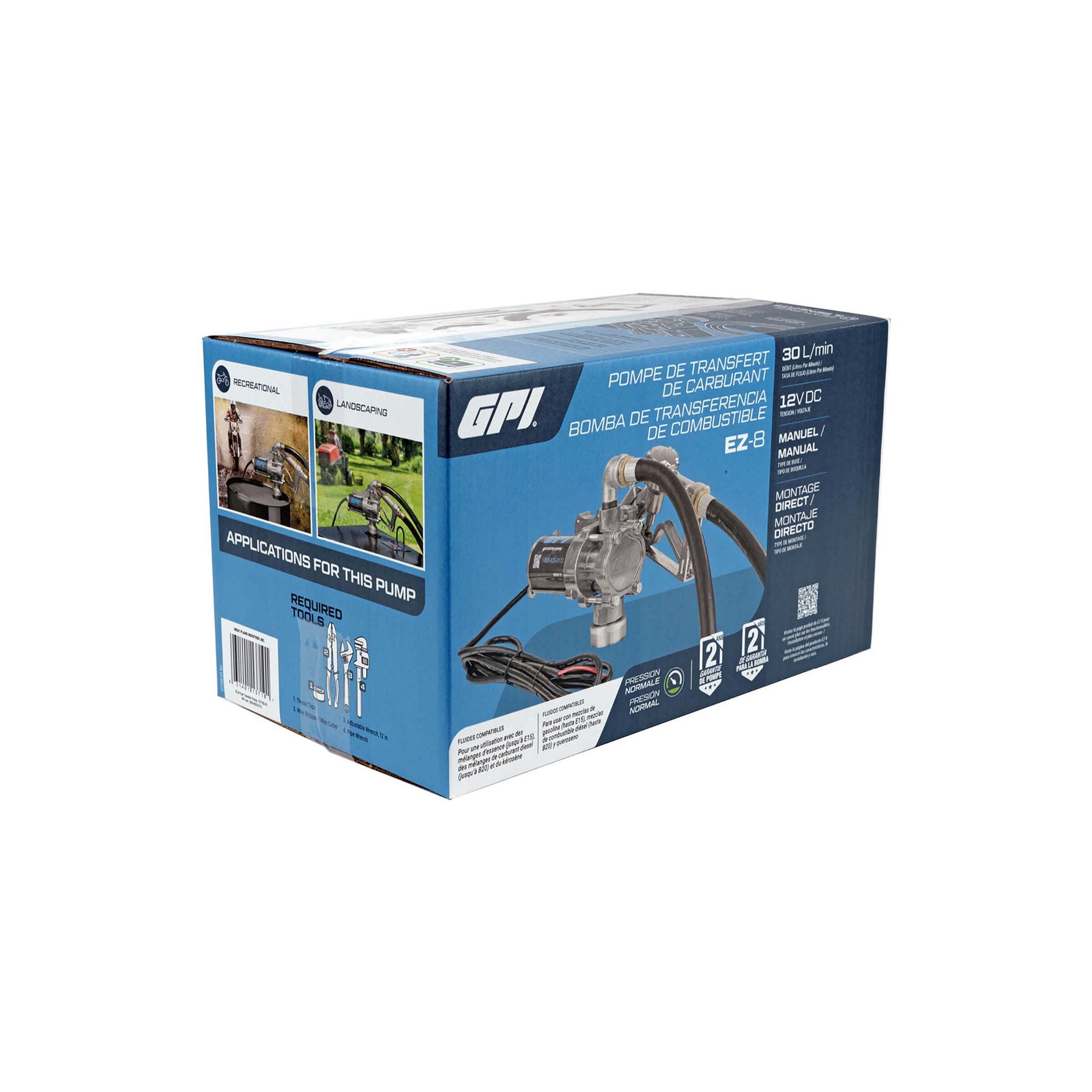 GPI 8 GPM 12V Fuel Transfer Pump — GREAT PLAINS INDUSTRIES