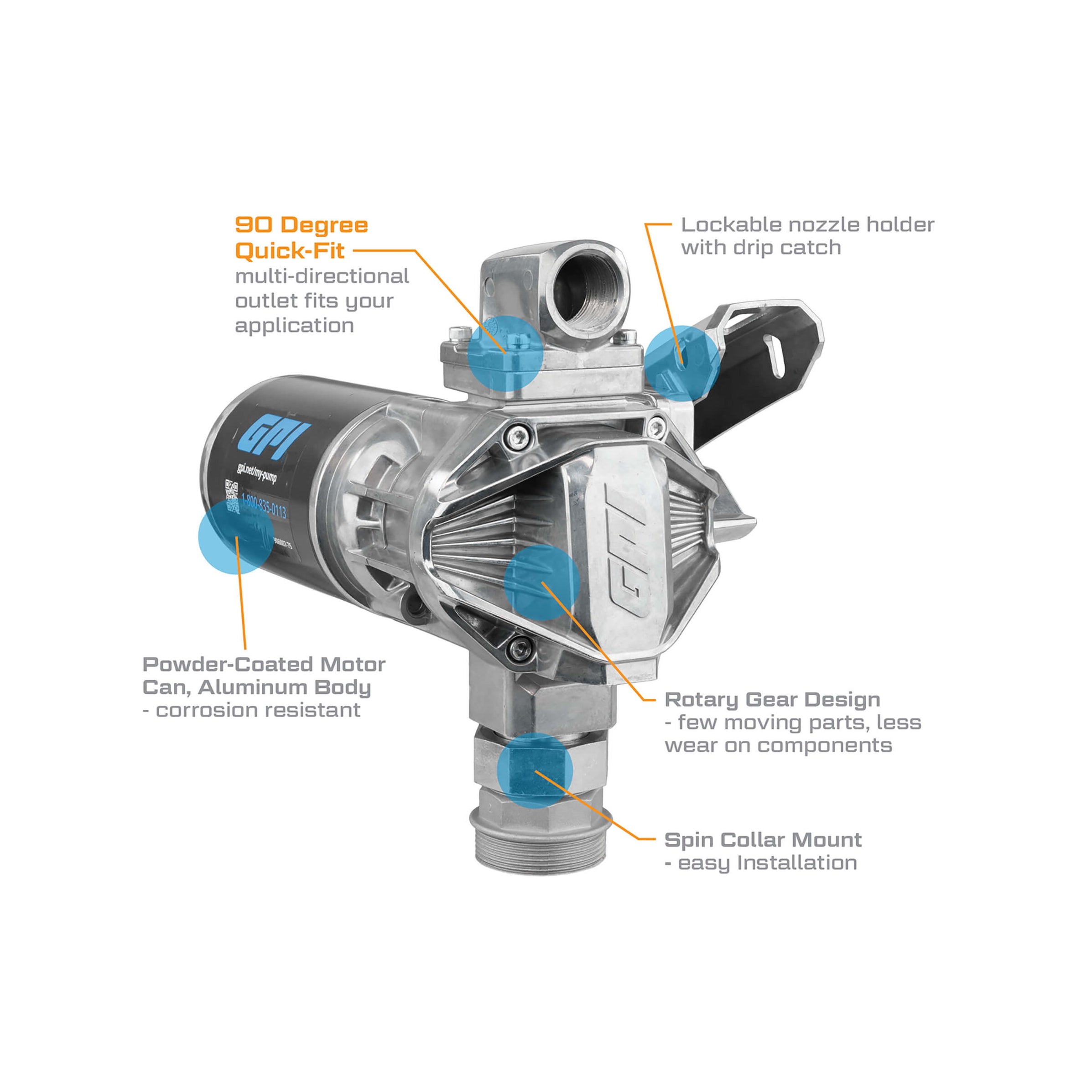 GPI 20 GPM 12V Fuel Transfer Pump — GREAT PLAINS INDUSTRIES