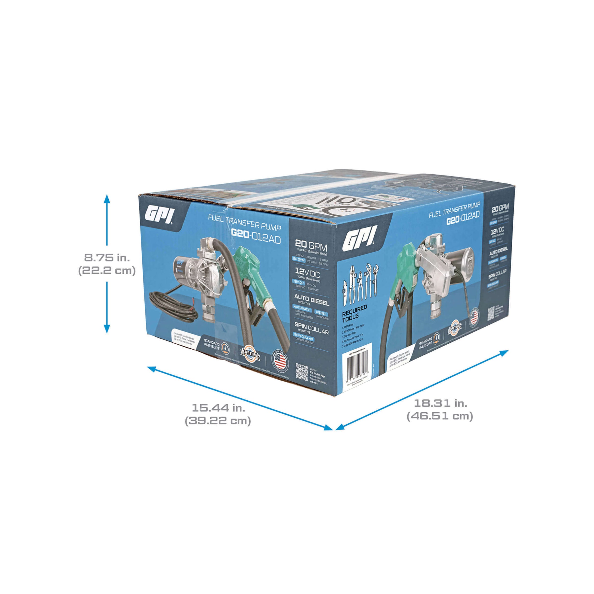 GPI 20 GPM 12V Fuel Transfer Pump — GREAT PLAINS INDUSTRIES