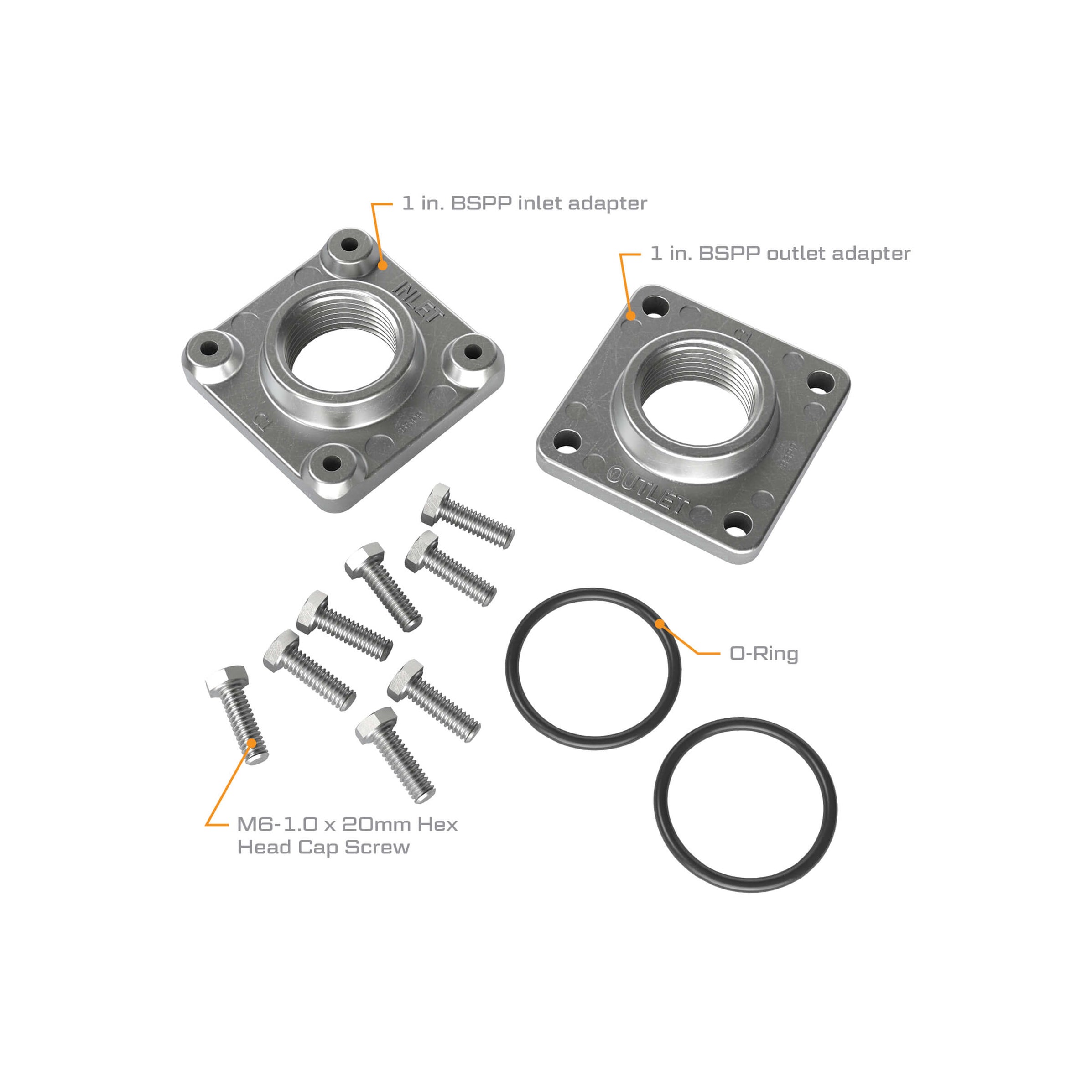 1-inch BSPP Fittings Kit — GREAT PLAINS INDUSTRIES