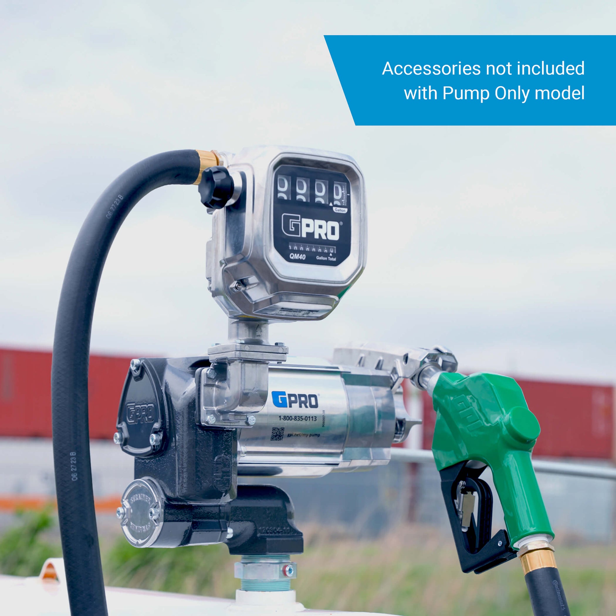 GPRO 35 GPM 120V Fuel Transfer Pump with 2-40 GPM Fuel Meter — GREAT ...