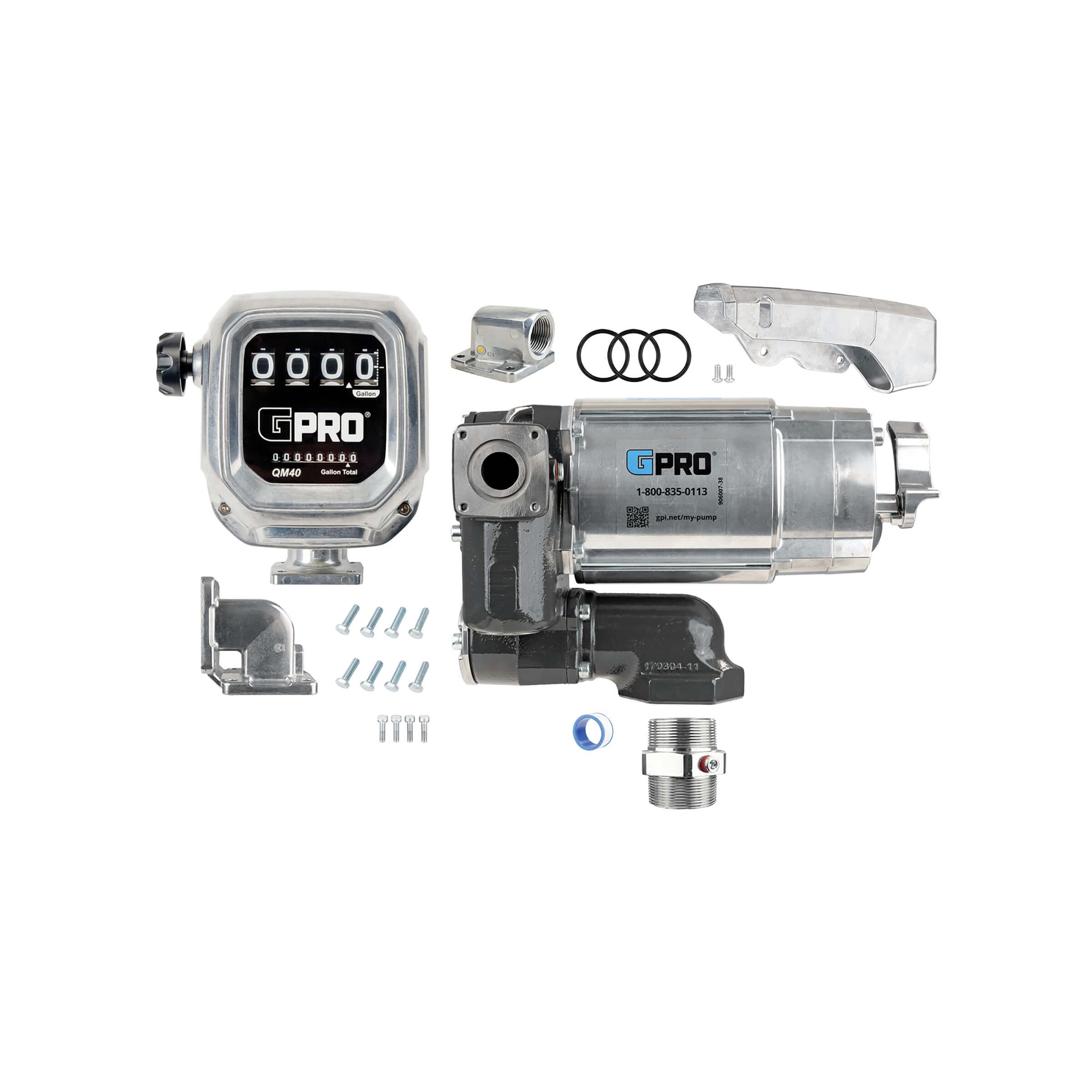 GPRO 35 GPM 120V Fuel Transfer Pump with 2-40 GPM Fuel Meter — GREAT ...