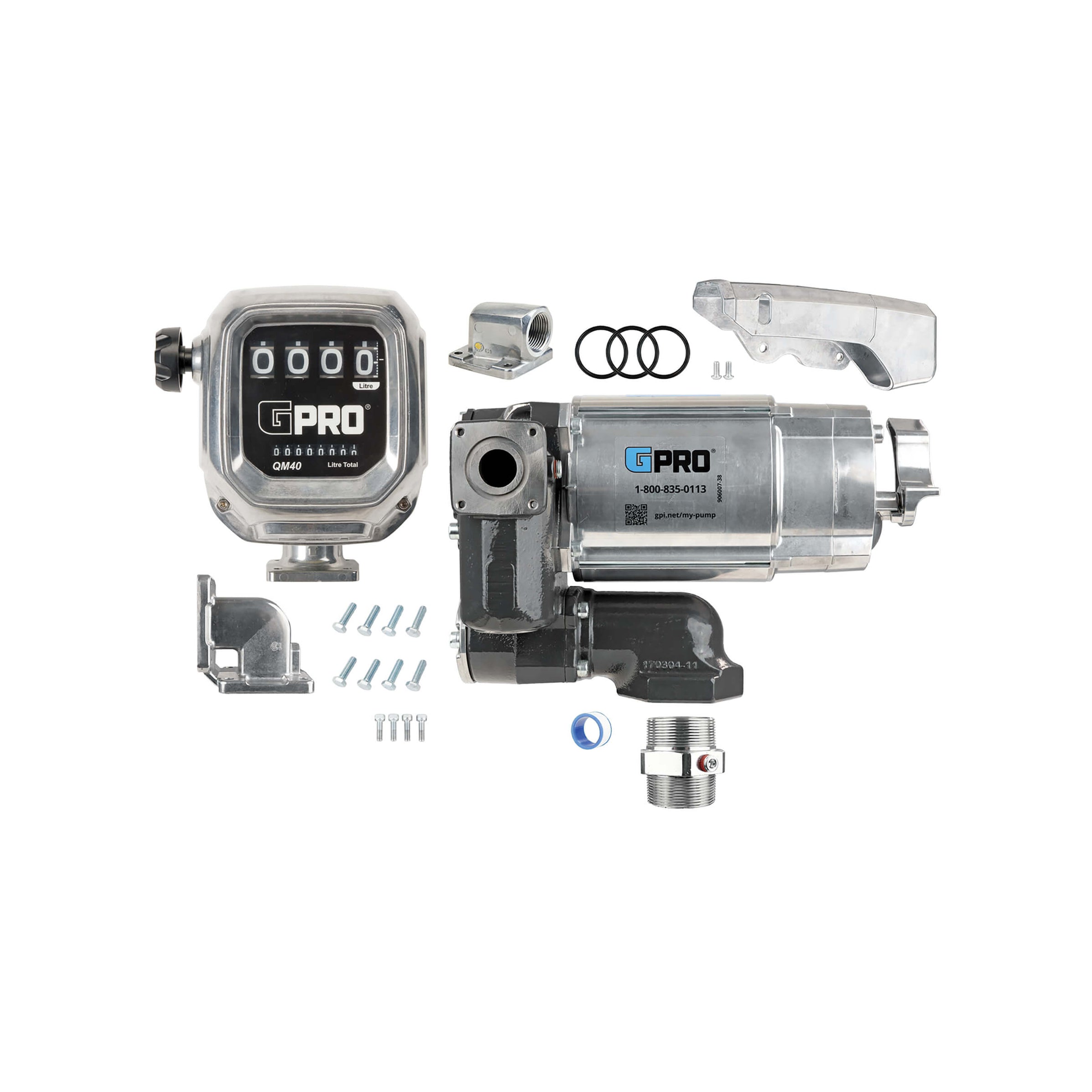 GPRO 35 GPM 120V Fuel Transfer Pump with 2-40 GPM Fuel Meter — GREAT ...