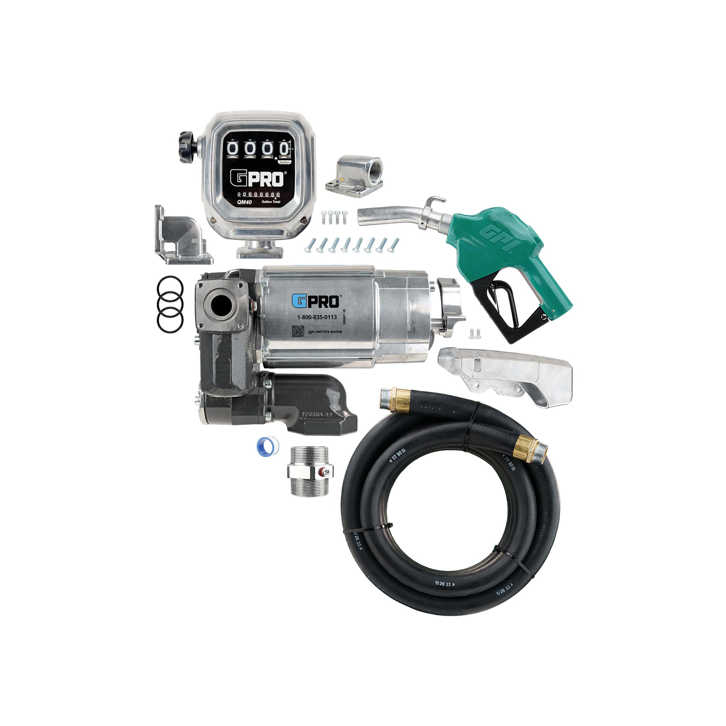 GPRO 35 GPM 120V Fuel Transfer Pump with 2-40 GPM Fuel Meter — GREAT ...