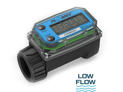 Paddlewheel Flow Meter, Low Flow, Battery Powered Display, Nylon Body ...