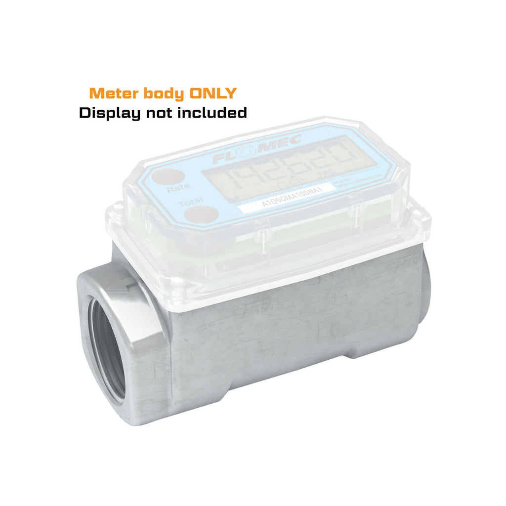 Paddlewheel Flow Meter, Low Flow, Battery Powered Display, Aluminum Bo ...