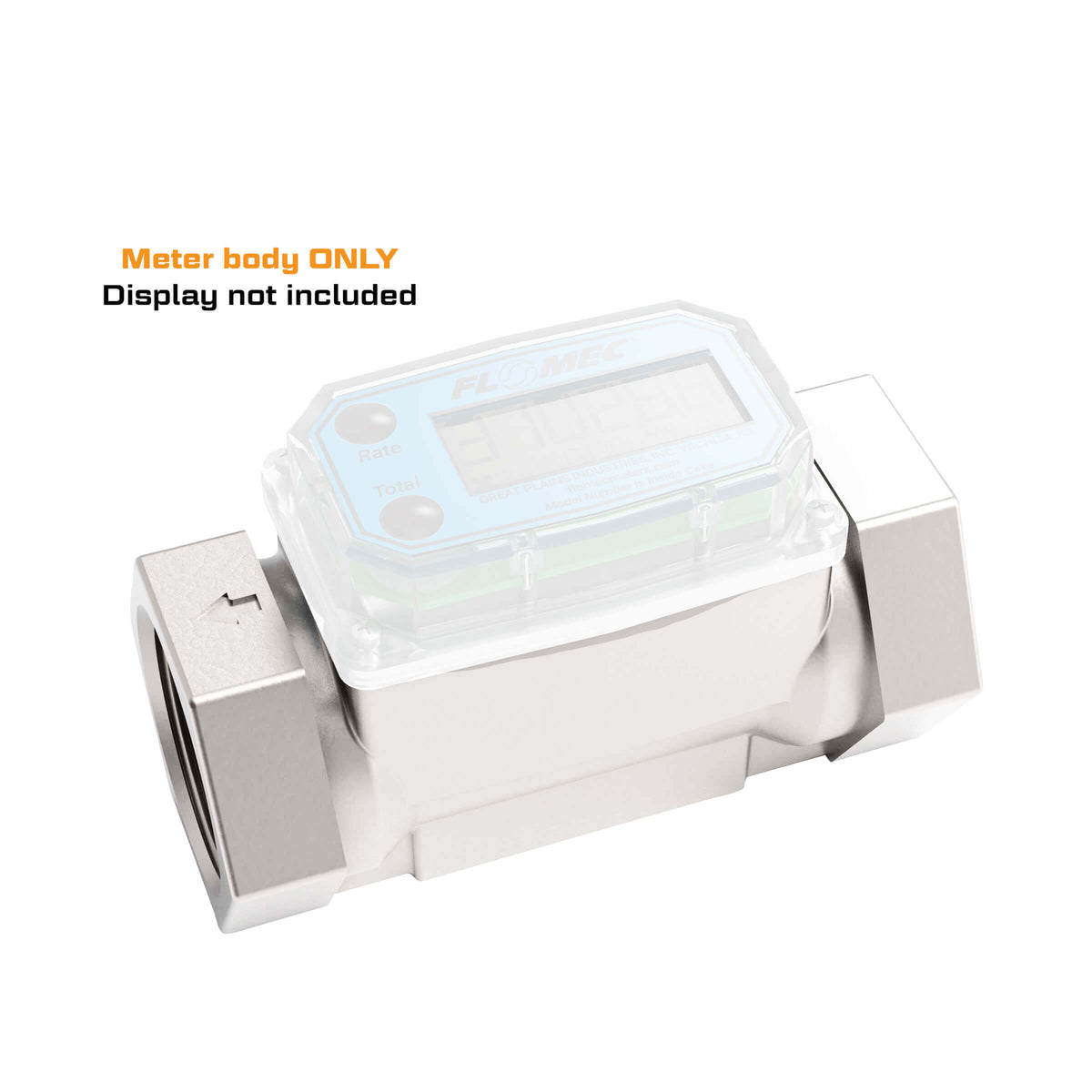 Replacement Body for 1-1/2-Inch NPT Aluminum G2 Flow Meter — GREAT ...