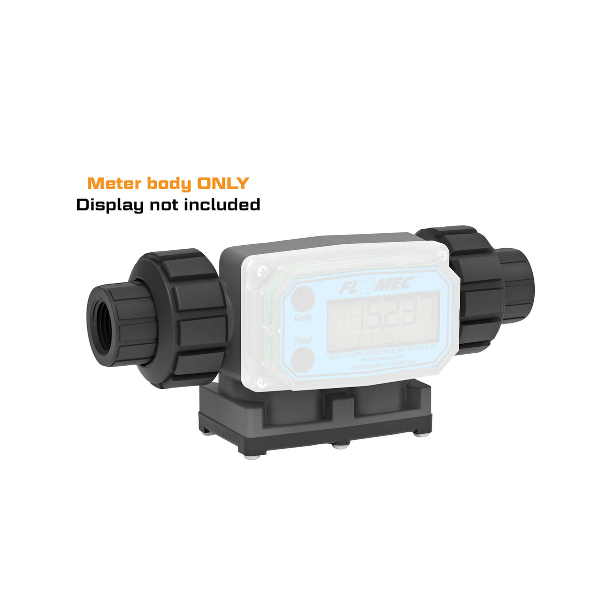 FLOMEC Replacement Body for 1/2-Inch NPT PVDF G2 Flow Meter — GREAT ...