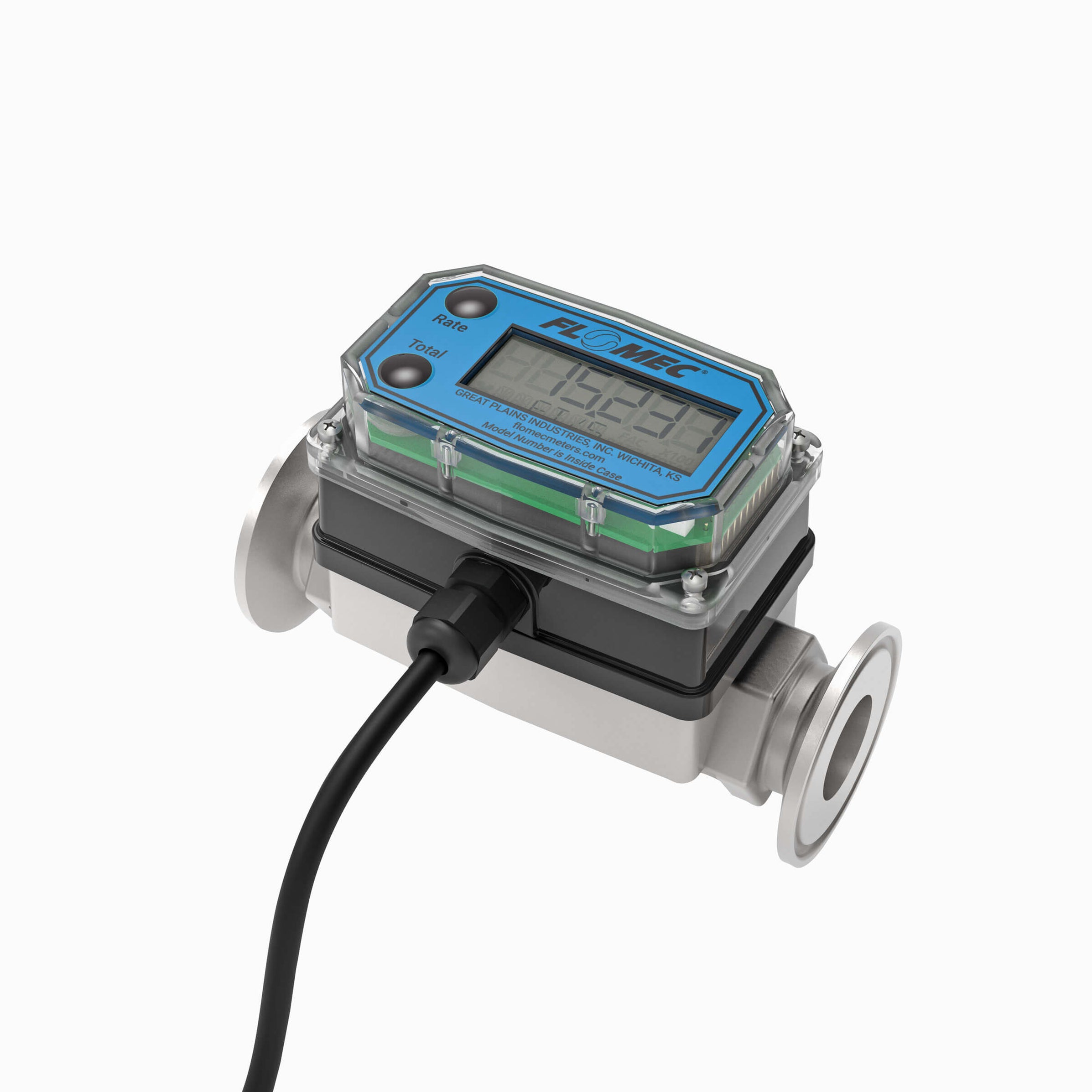 Turbine Flow Meter, Pulse Out, 4-20mA, Stainless Steel Body for Petro ...