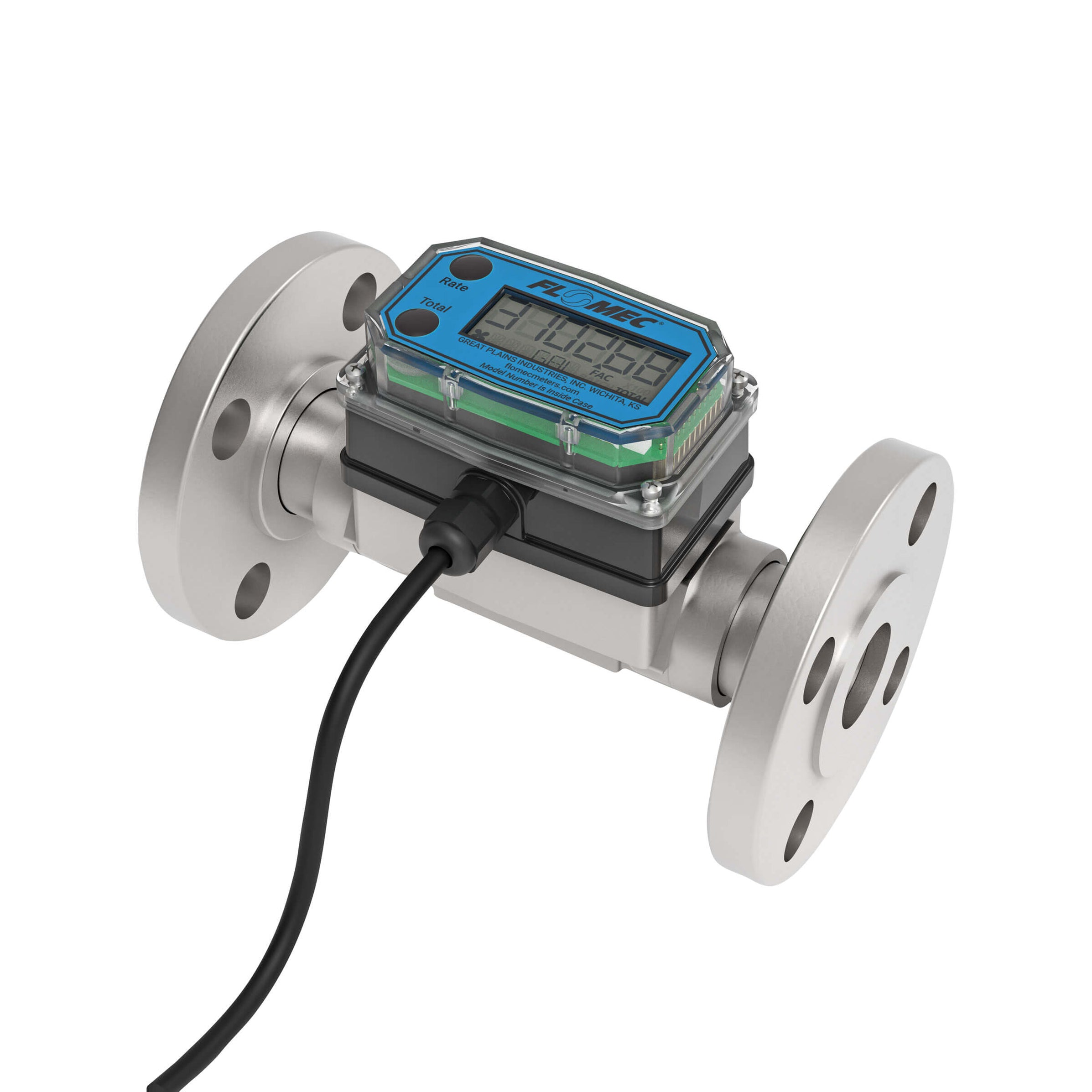 Turbine Flow Meter, Pulse Out, 4-20mA, Stainless Steel Body for Petro ...