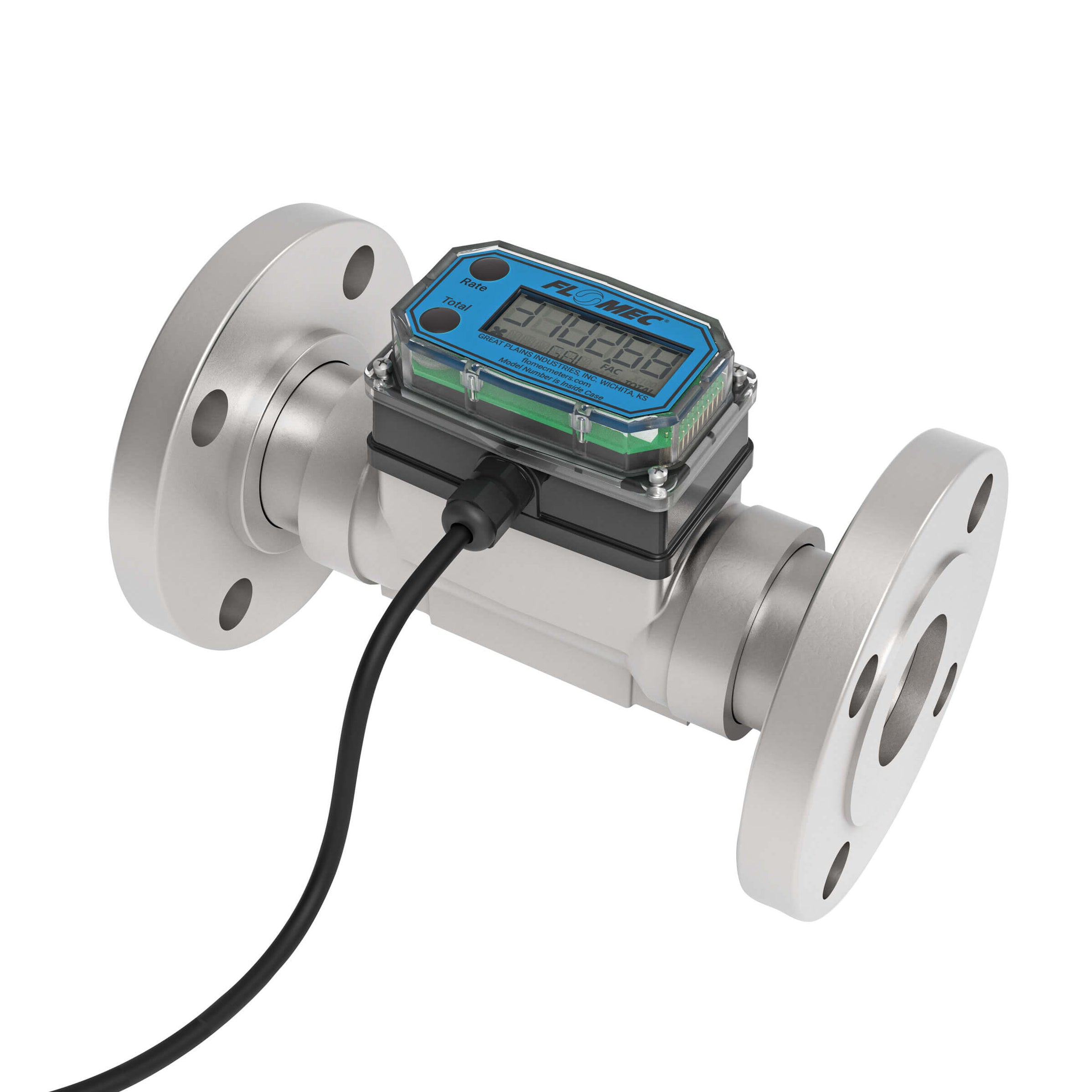 Turbine Flow Meter, Pulse Out, 4-20mA, Stainless Steel Body for Petro ...