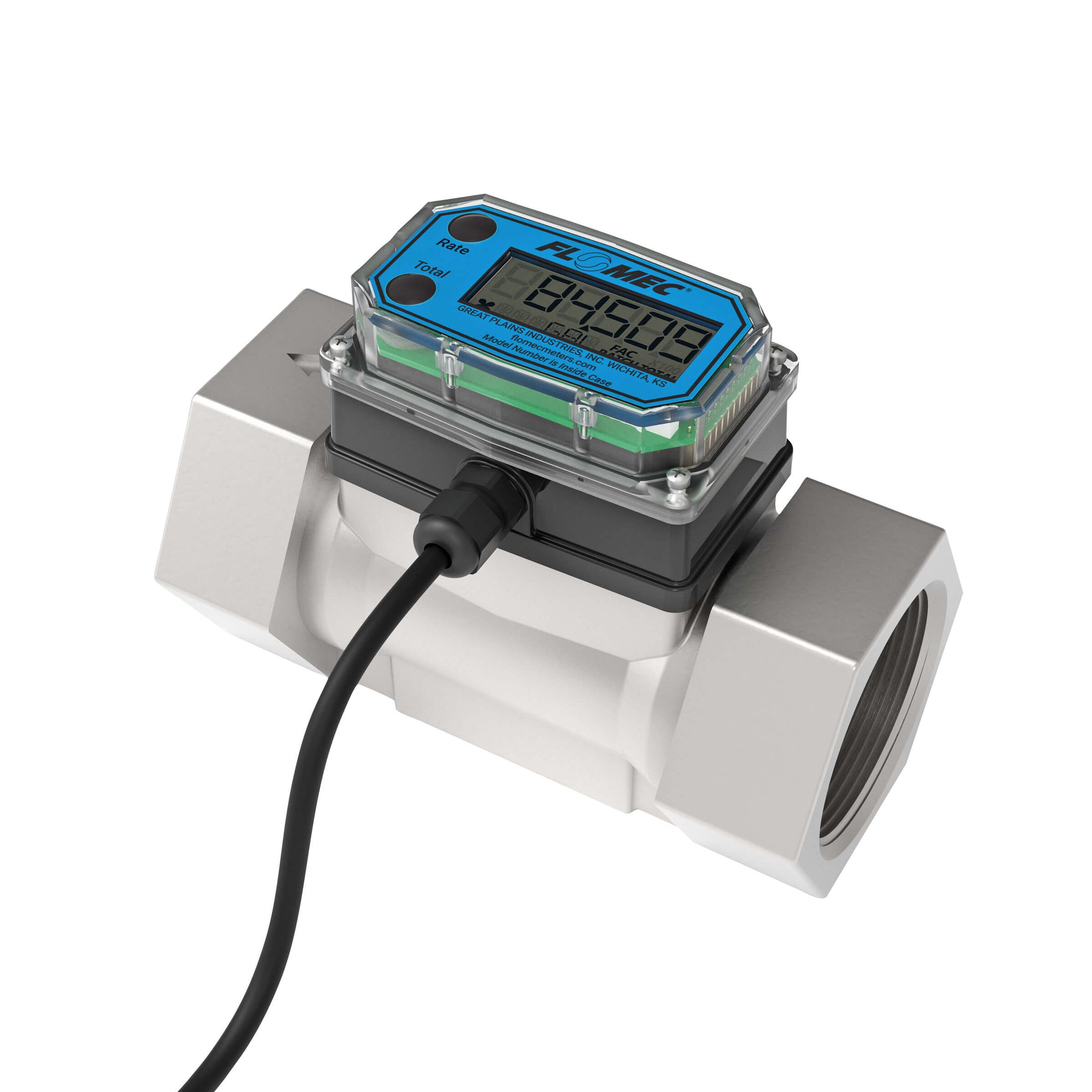 Turbine Flow Meter, Pulse Out, 4-20mA, Stainless Steel Body for Petro ...