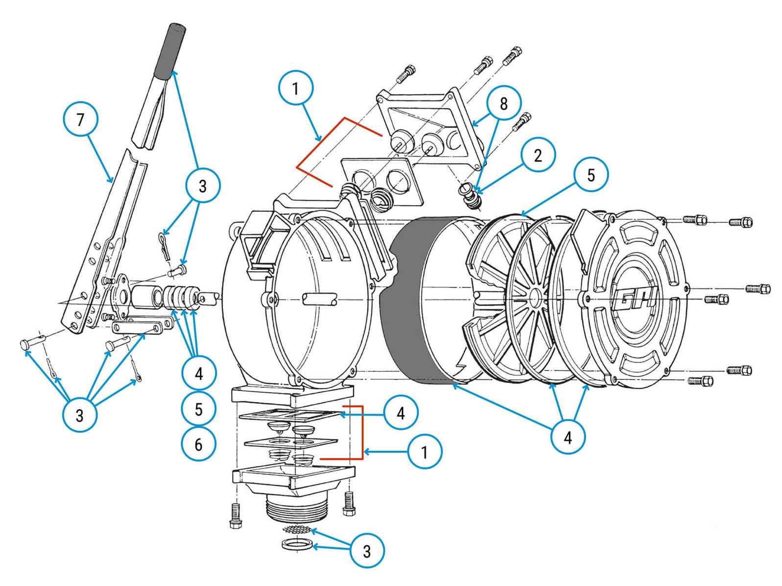HP-100 Hand Pump Parts & Accessories — GREAT PLAINS INDUSTRIES