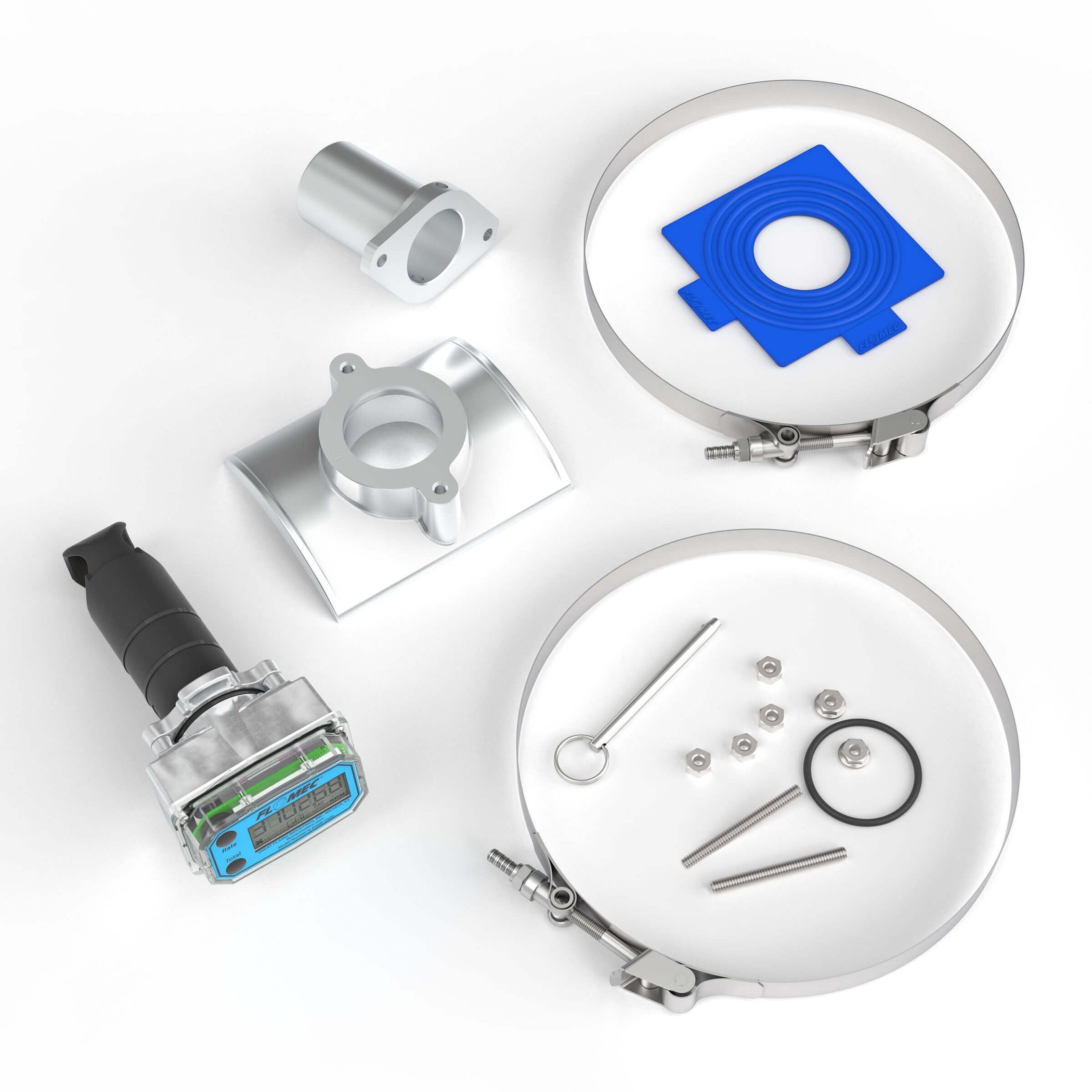 Ultrasonic Flow Meter, Battery Powered Display, PIP Pipe for Water ...